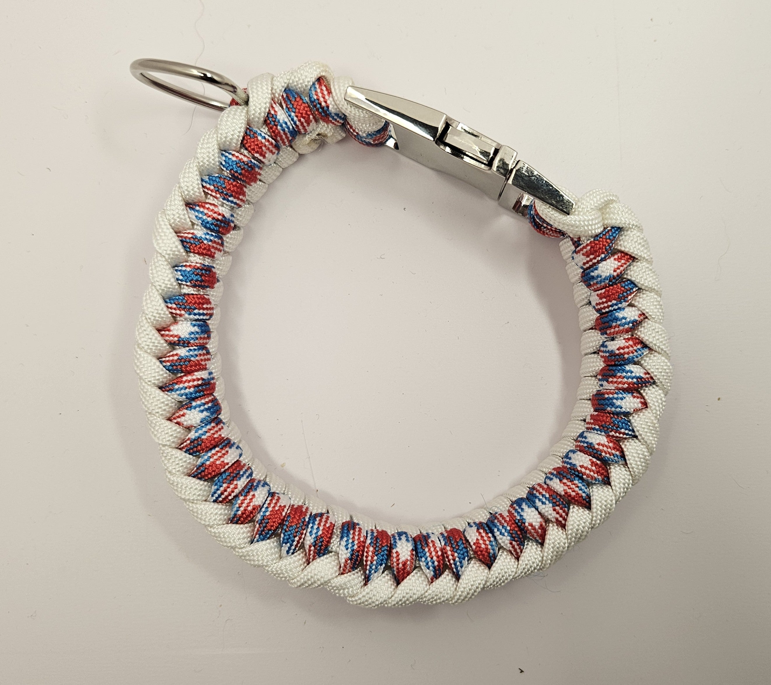 Infinity Weave Patriotic Paracord Dog Collar - 10 Inch Limited Edition ...